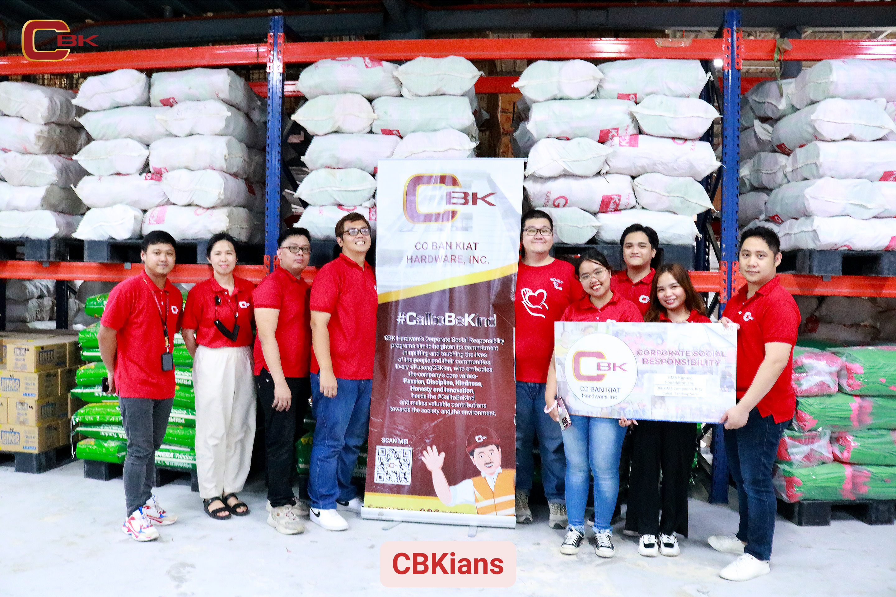 CBKians Lead with Climate Action: Volunteering at GMA Kapuso Warehouse - CBK Hardware