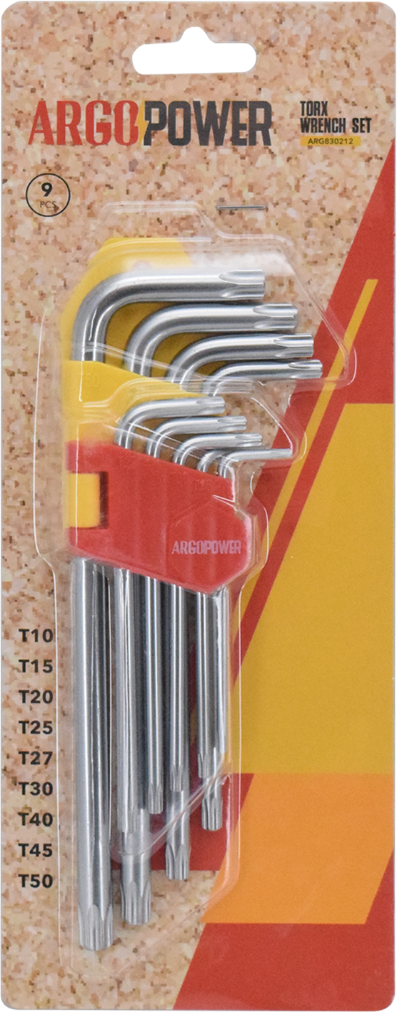 Argo Torx Key Set 9-Pc T10–T50 – High-Quality Tool Set ARG830212 - CBK ...